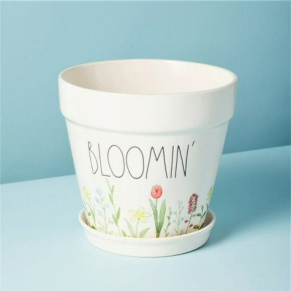 Rae Dunn | Accents | Nwt Rae Dunn 8in Bloomin Floral Print Ceramic ...